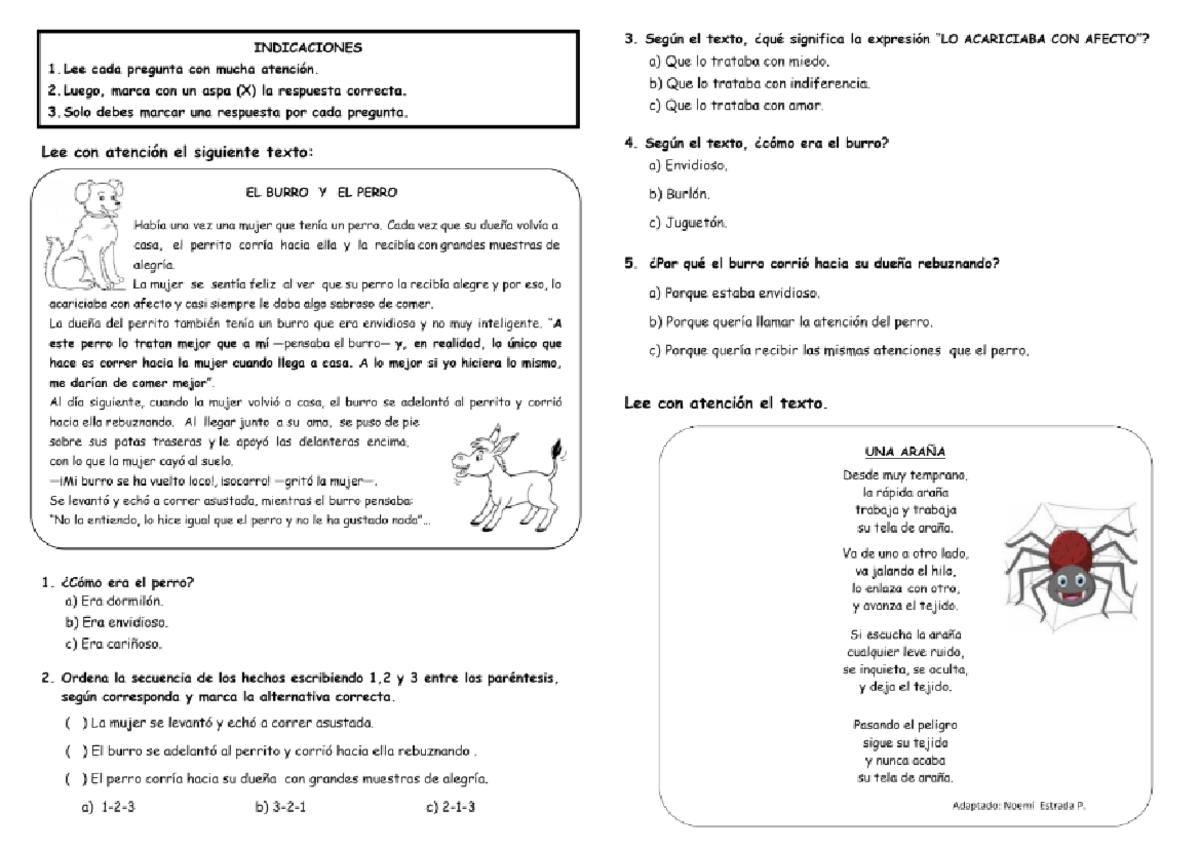 Comprension Lectora - 3 Grado - Teoría de A Educación - Studocu