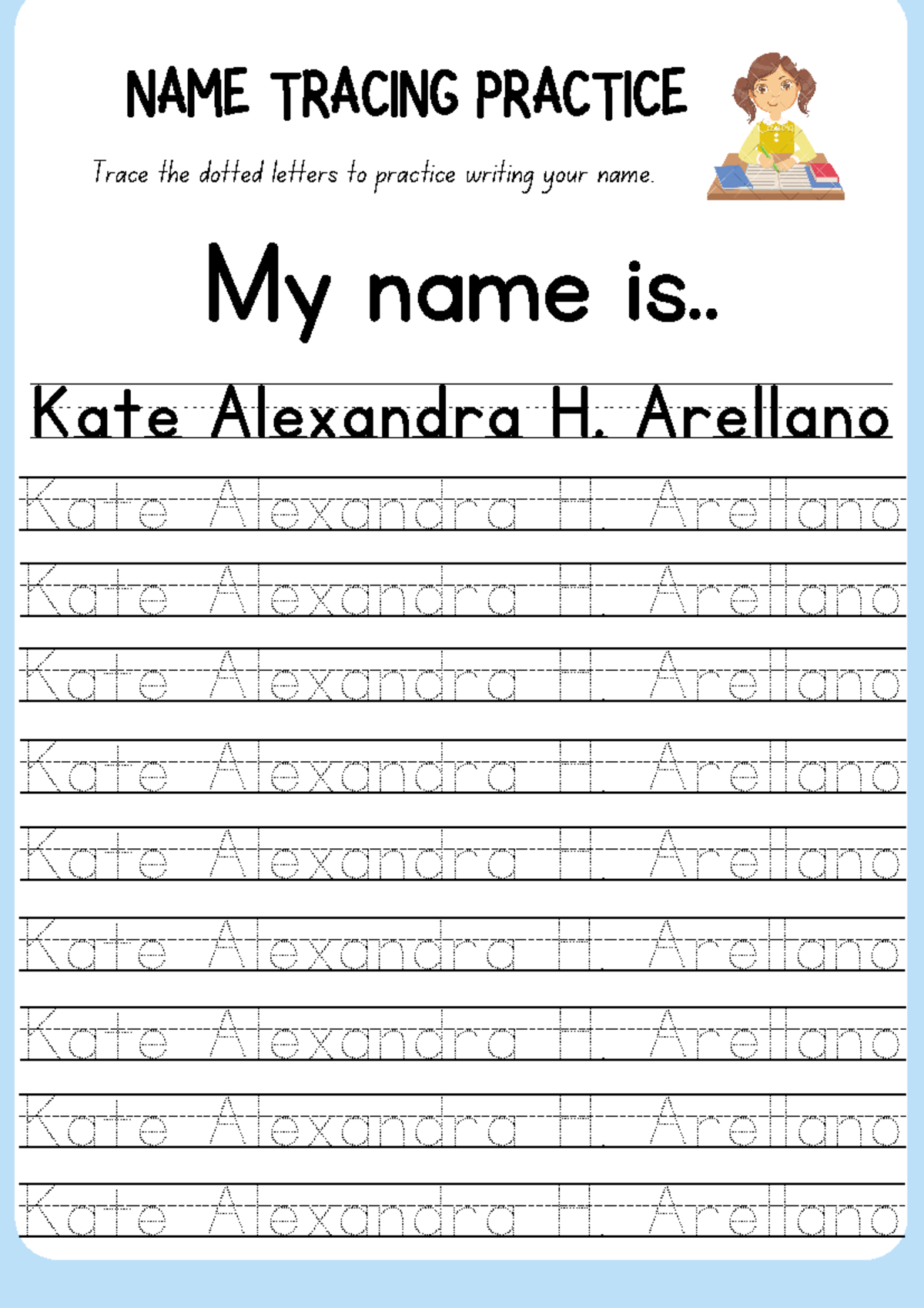 Kate Alexandra - Good - Information Technology - NAME TRACING PRACTICE ...