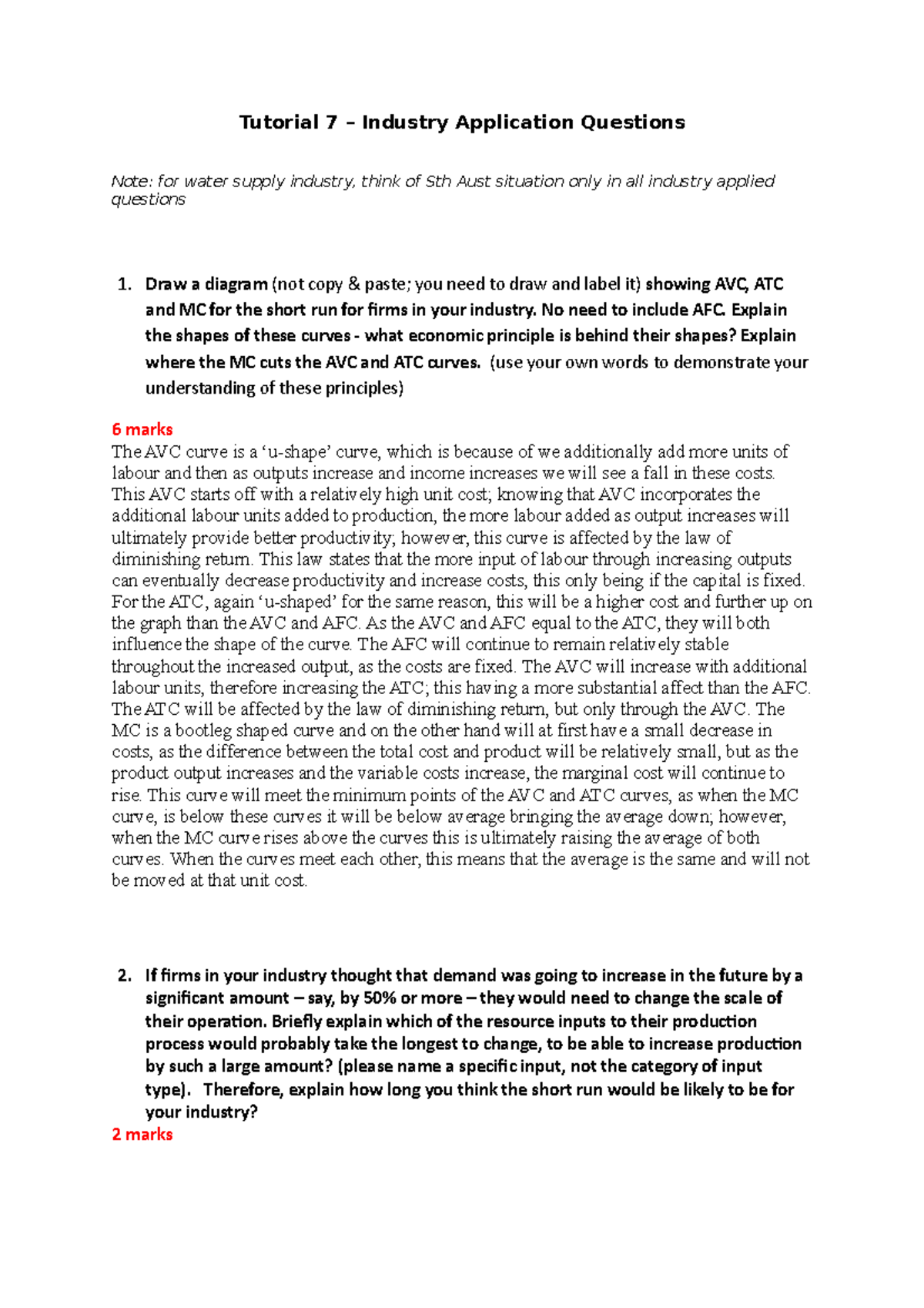 Tutorial 7 Industry Application Questions 2017 - Tutorial 7 – Industry ...