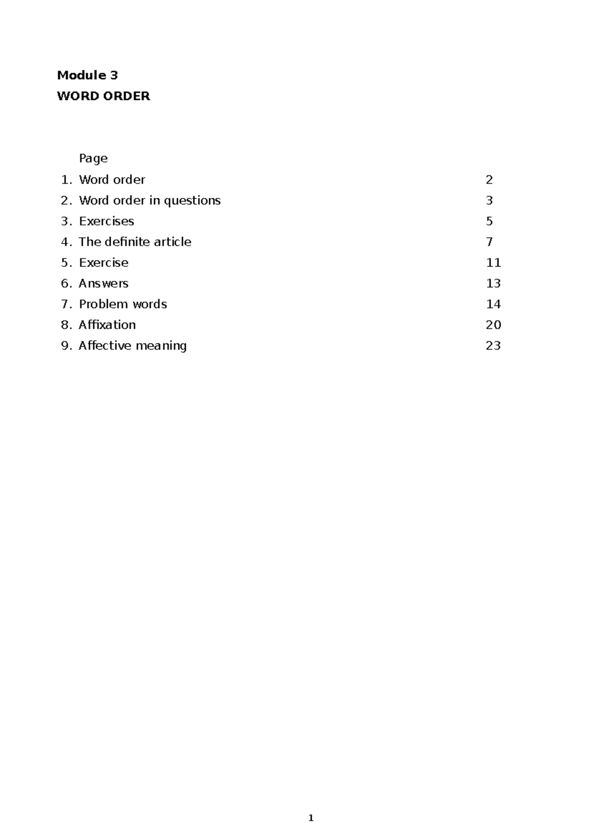 3- modulo-3-riddell-word-order-e-articoli - WORD ORDER Module Word ...