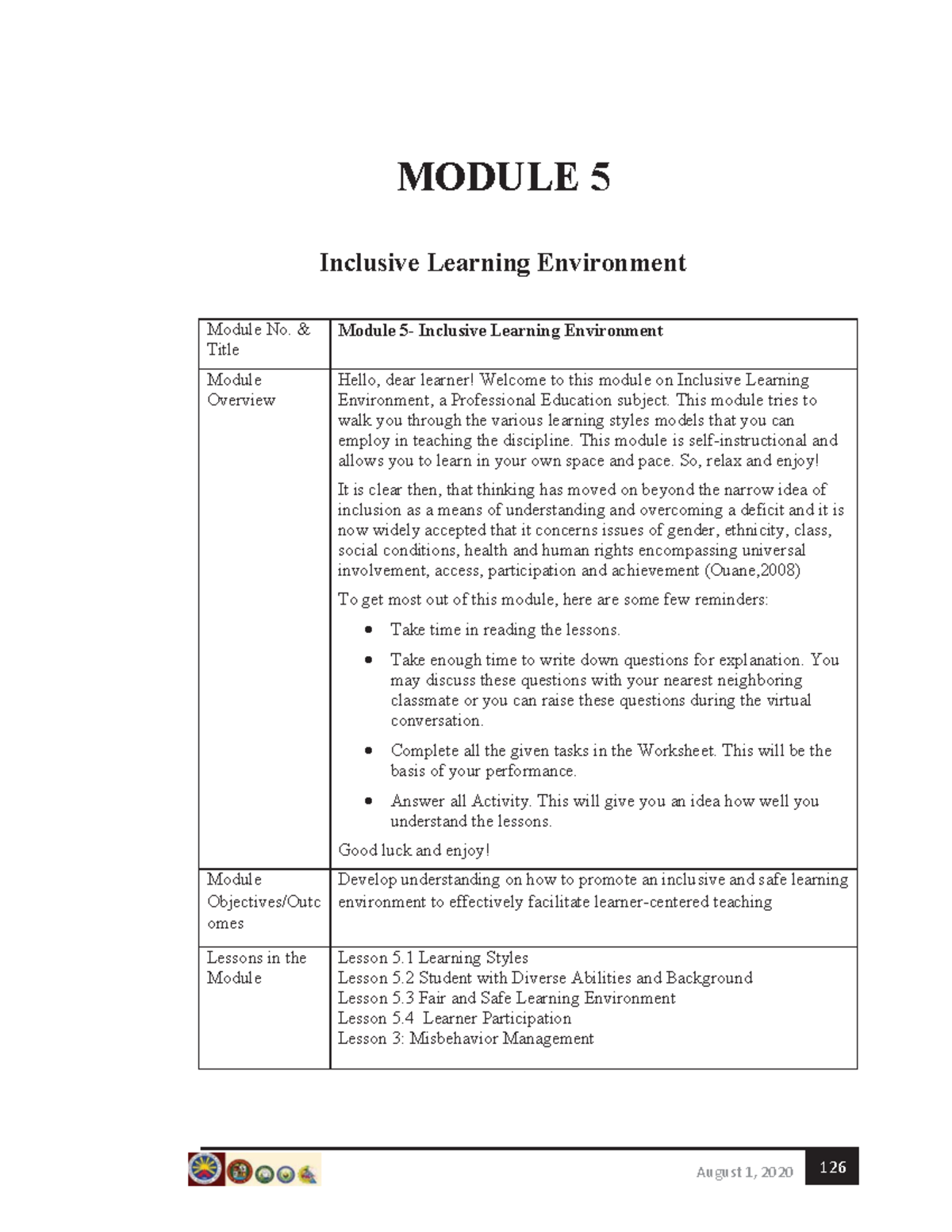 Module - 15 2021 Notes - Engineering Facilitating Learner Centered ...