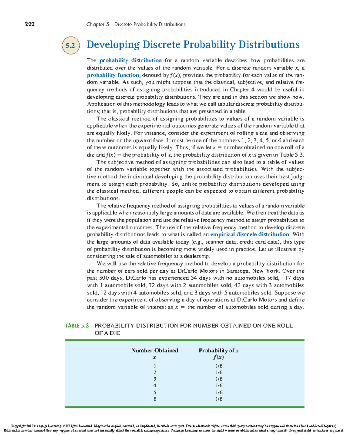 WEEK 7 - Es para evaluar - 222 Chapter 5 Discrete Probability Distributions Developing Discrete ...