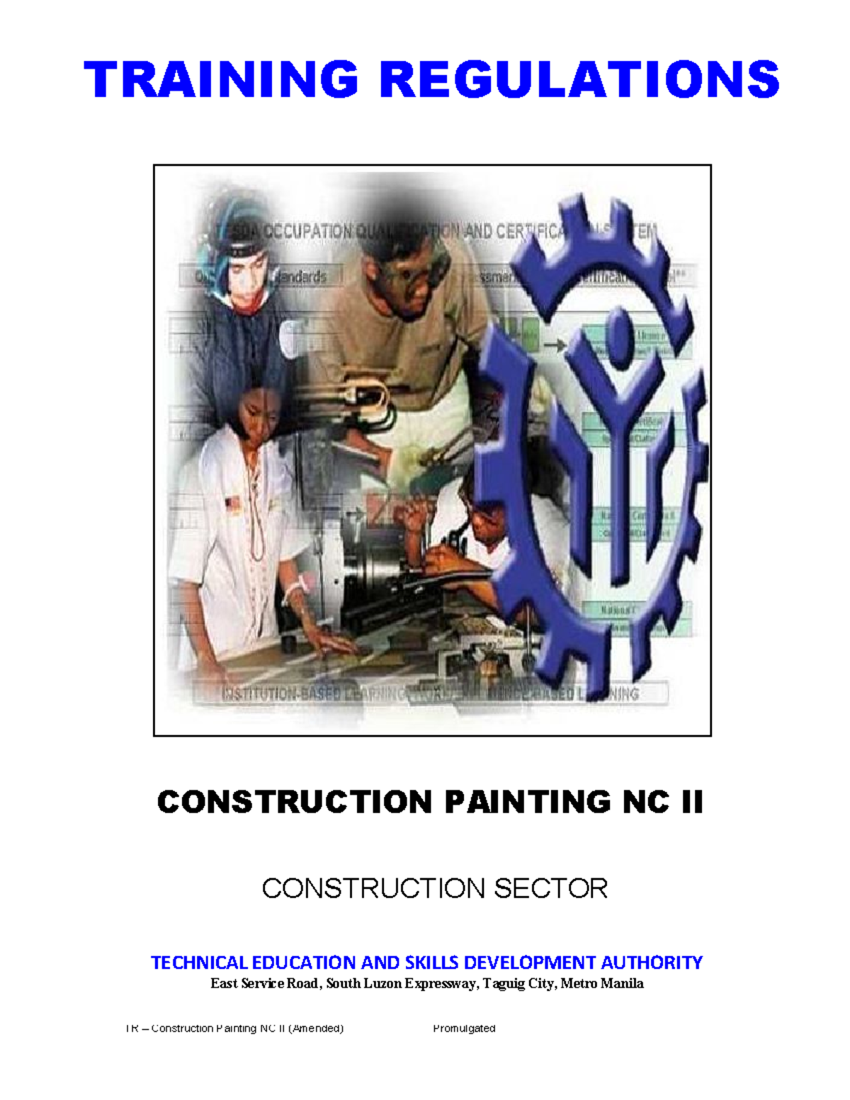 TR- Construction Painting NC II - ####### Section 1. CONSTRUCTION ...