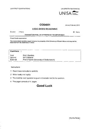 Dummy Dummy Dummy Dummy - COS4851 - Unisa - Studocu