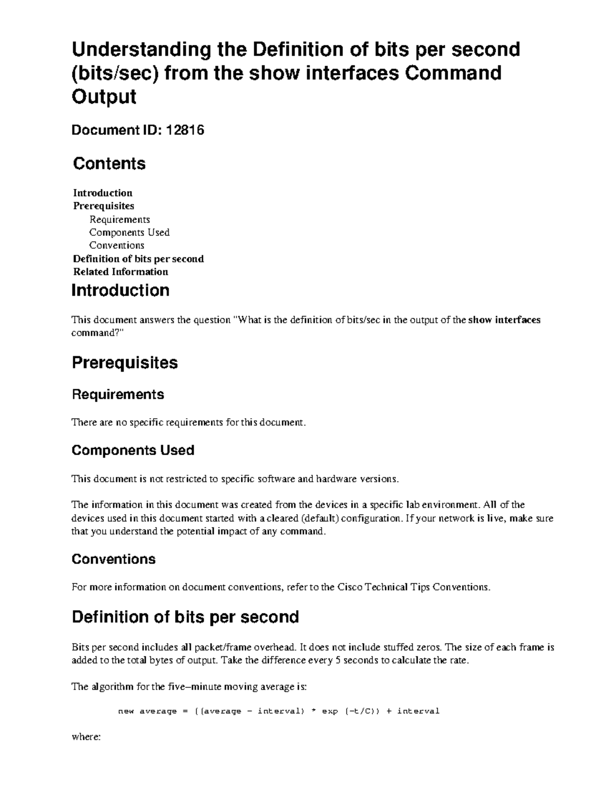 Understanding the bits per second - Understanding the Definition of ...