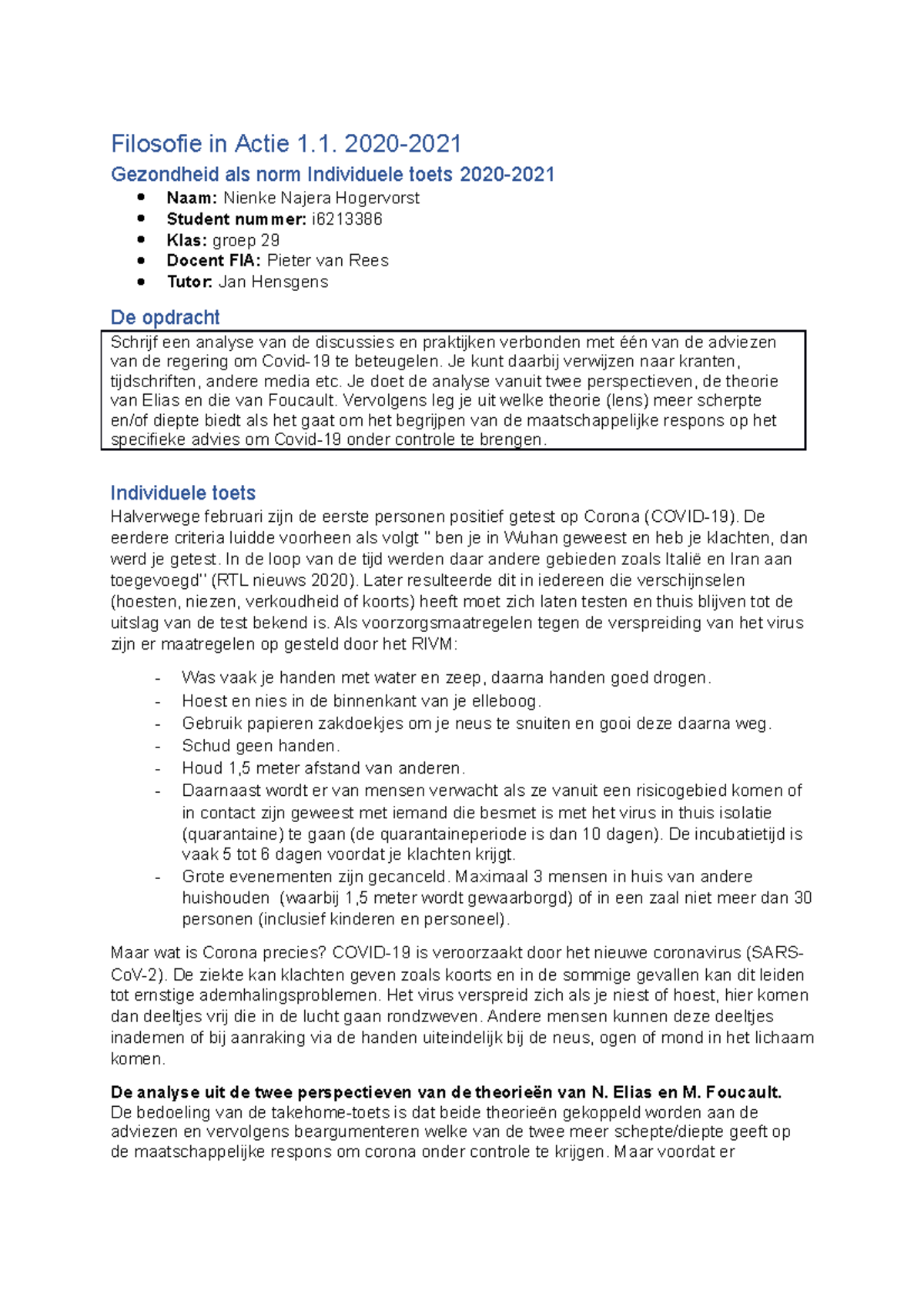 Filosofie in Actie, individuele take home toets i6213386 - Filosofie in ...