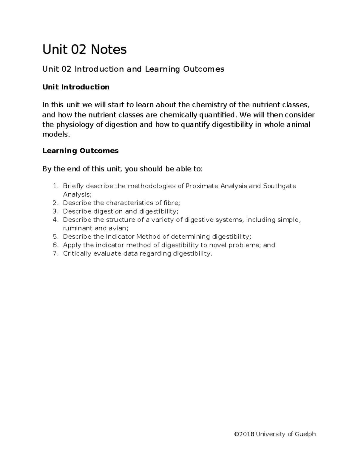 Unit02 Notes - Unit 02 Notes Unit 02 Introduction and Learning Outcomes ...