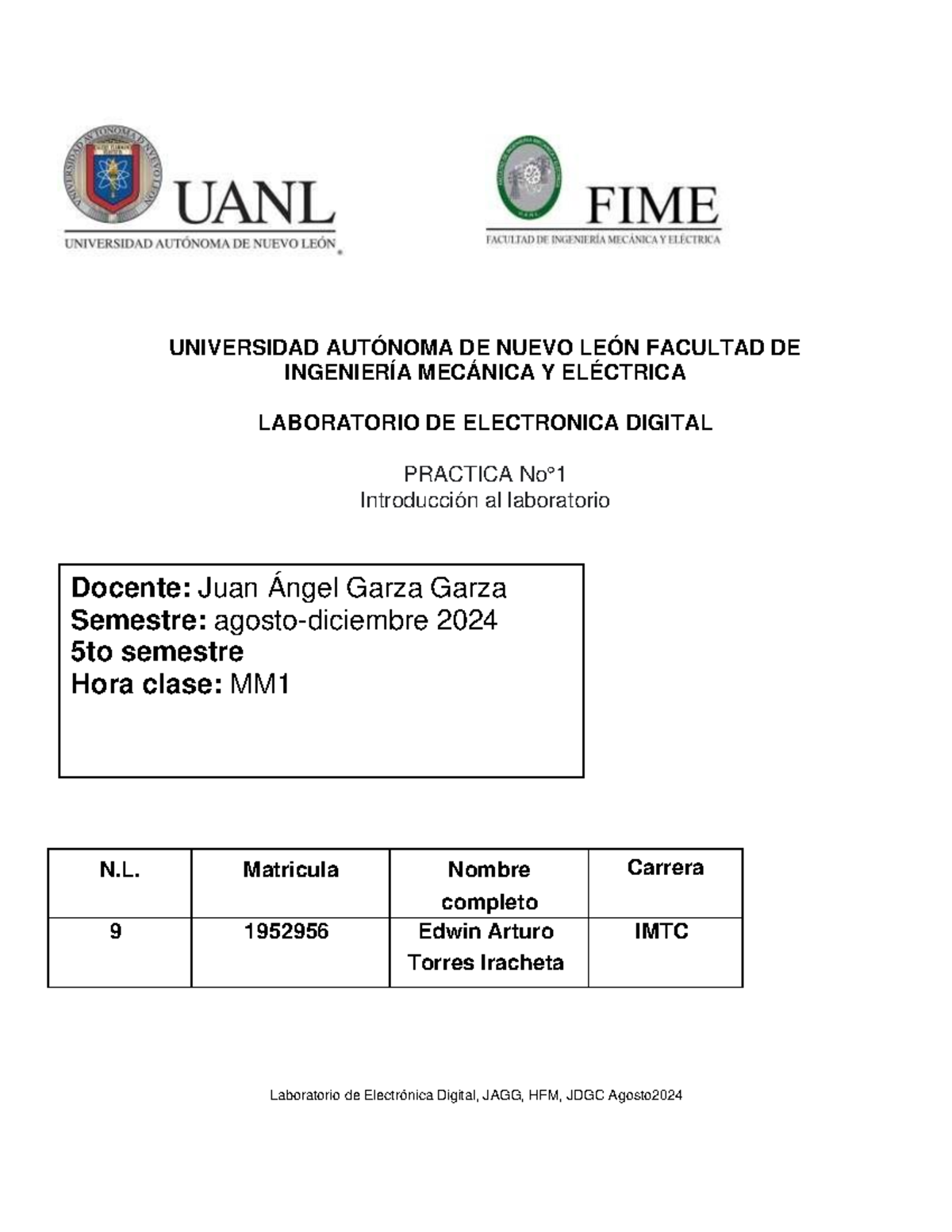 S1MM1NL9 - Practica 1 - UNIVERSIDAD AUTÓNOMA DE NUEVO LEÓN FACULTAD DE INGENIERÍA MECÁNICA Y ...