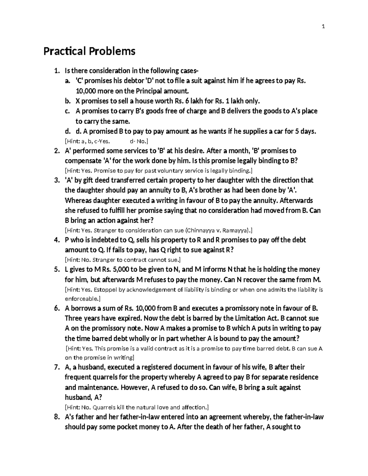 Cases 4 - Relatable to legal environment for business - Practical ...
