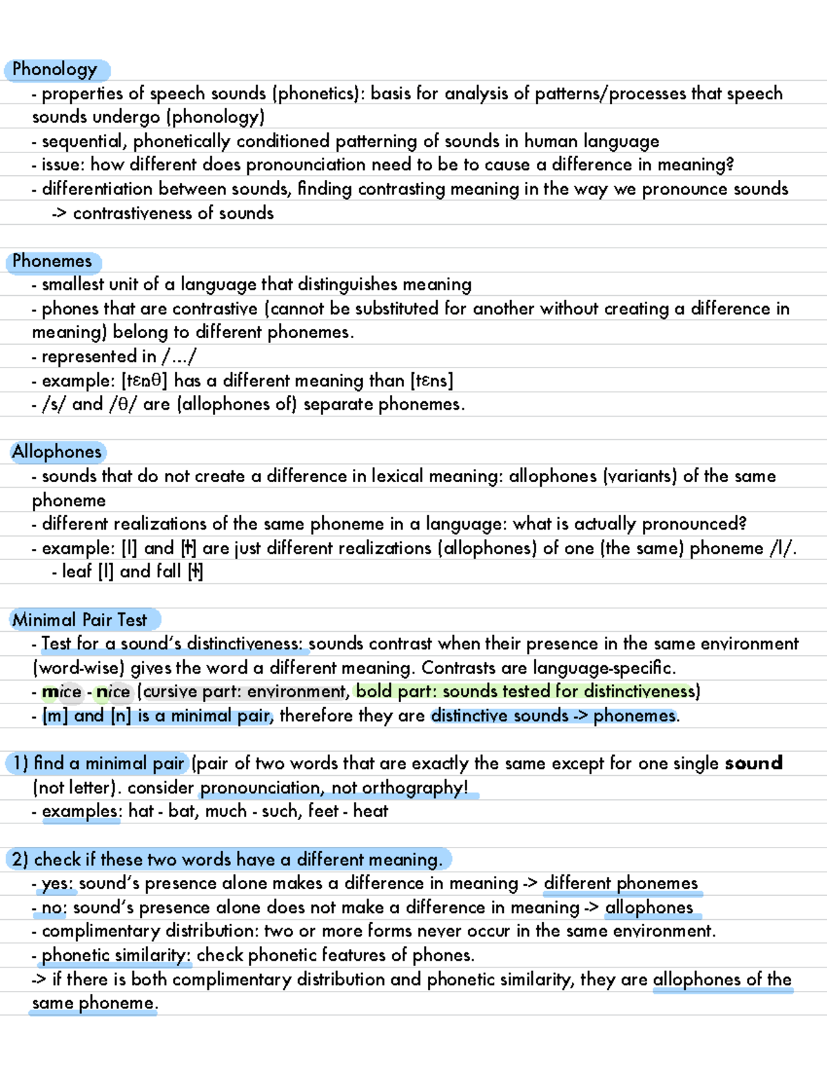 5- Phonology 1 - WiSe - Phonology - properties of speech sounds (phonetics): basis for analysis ...