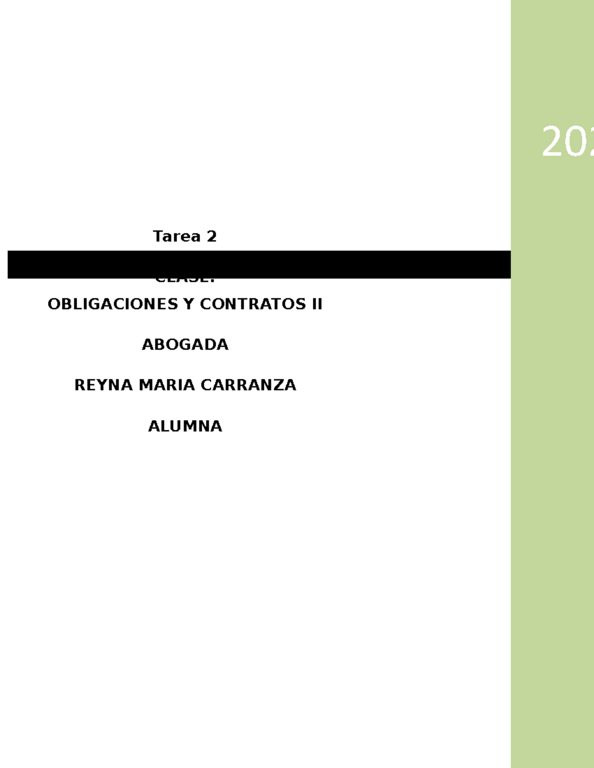 Contrato DE Compraventa - 202 Tarea 2 CLASE: OBLIGACIONES Y CONTRATOS ...