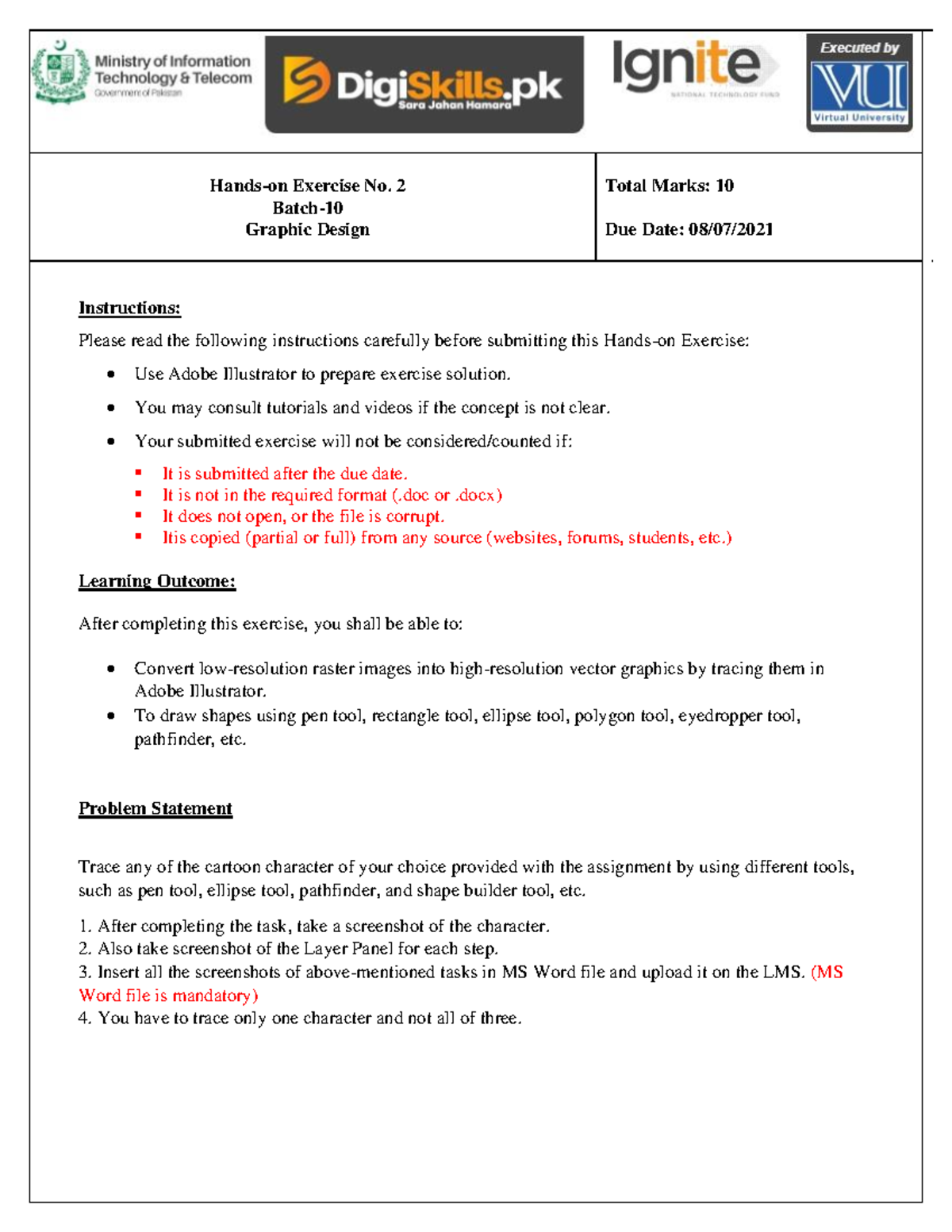 Batch-10 GRD101 2 - Graphic Designing Course Assignment Digiskills ...