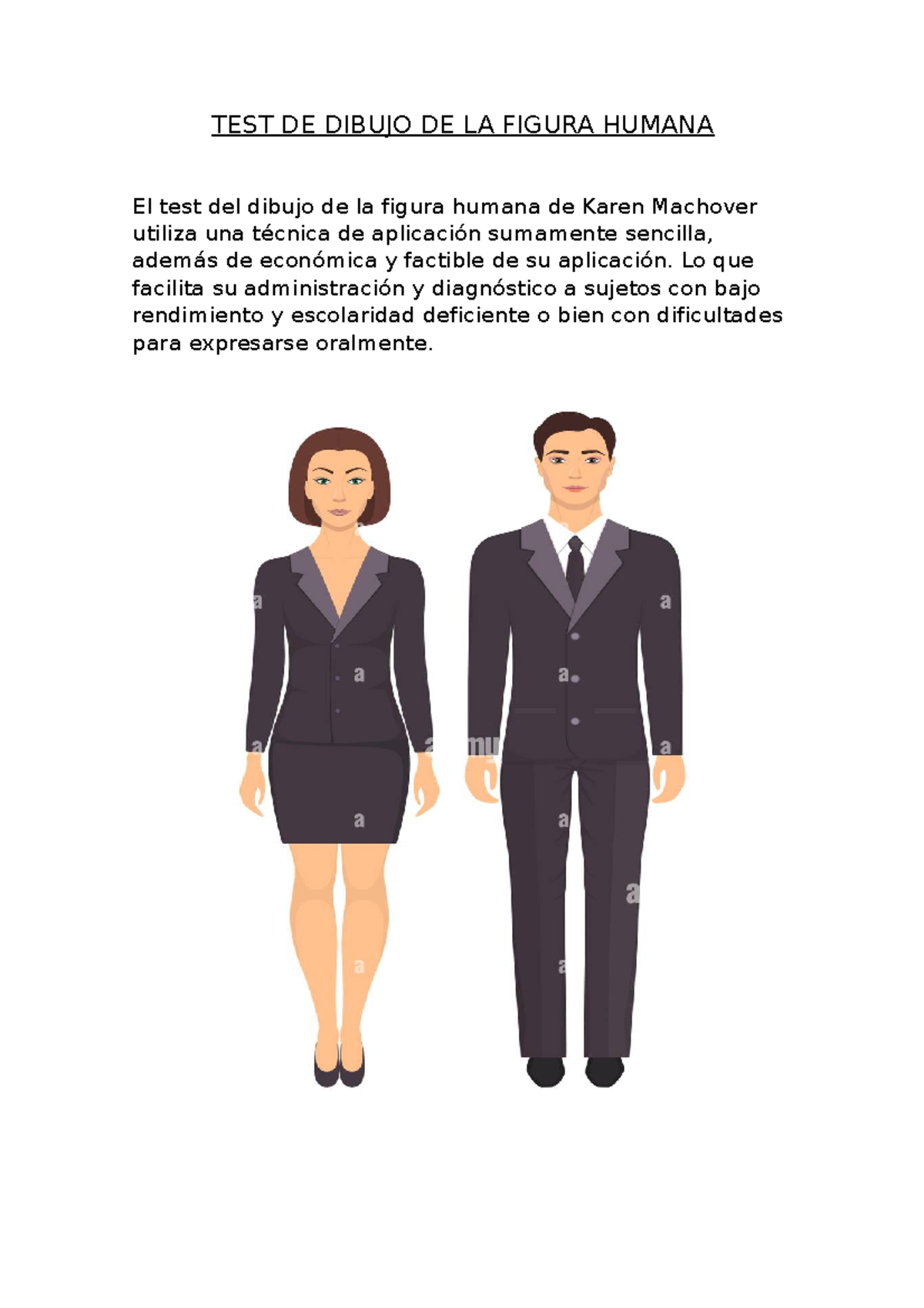 TEST DE Dibujo DE LA Figura Humana - TEST DE DIBUJO DE LA FIGURA HUMANA ...
