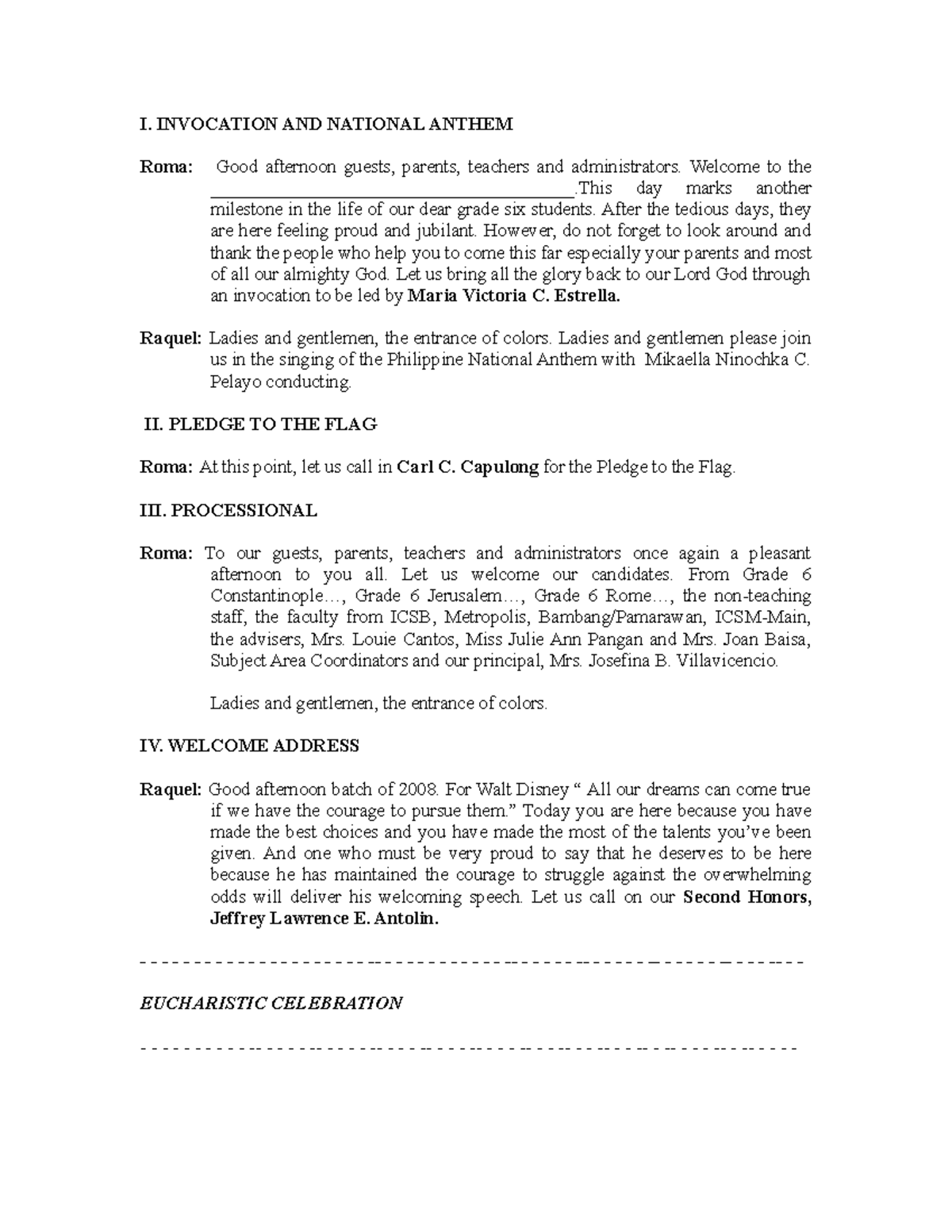 Copy of script 07-08 - anek anek - I. INVOCATION AND NATIONAL ANTHEM ...