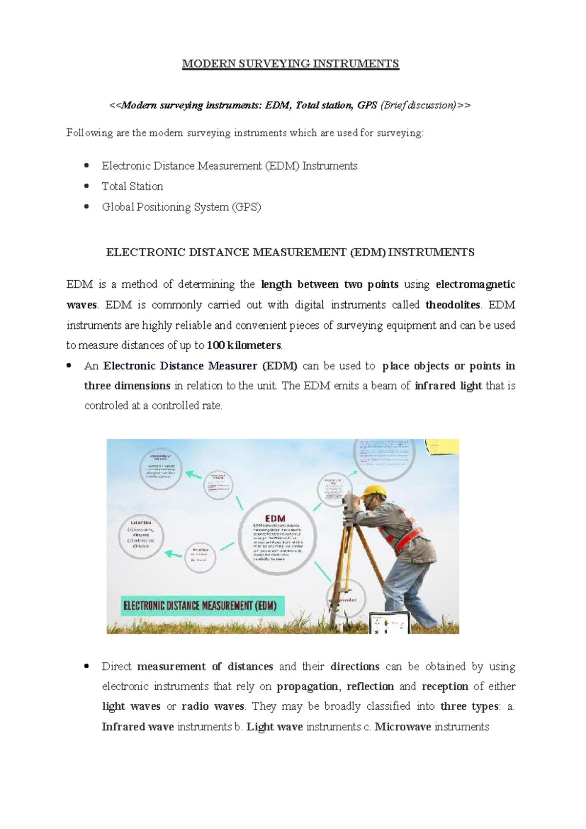 Modern Surveying Instruments - MODERN SURVEYING INSTRUMENTS