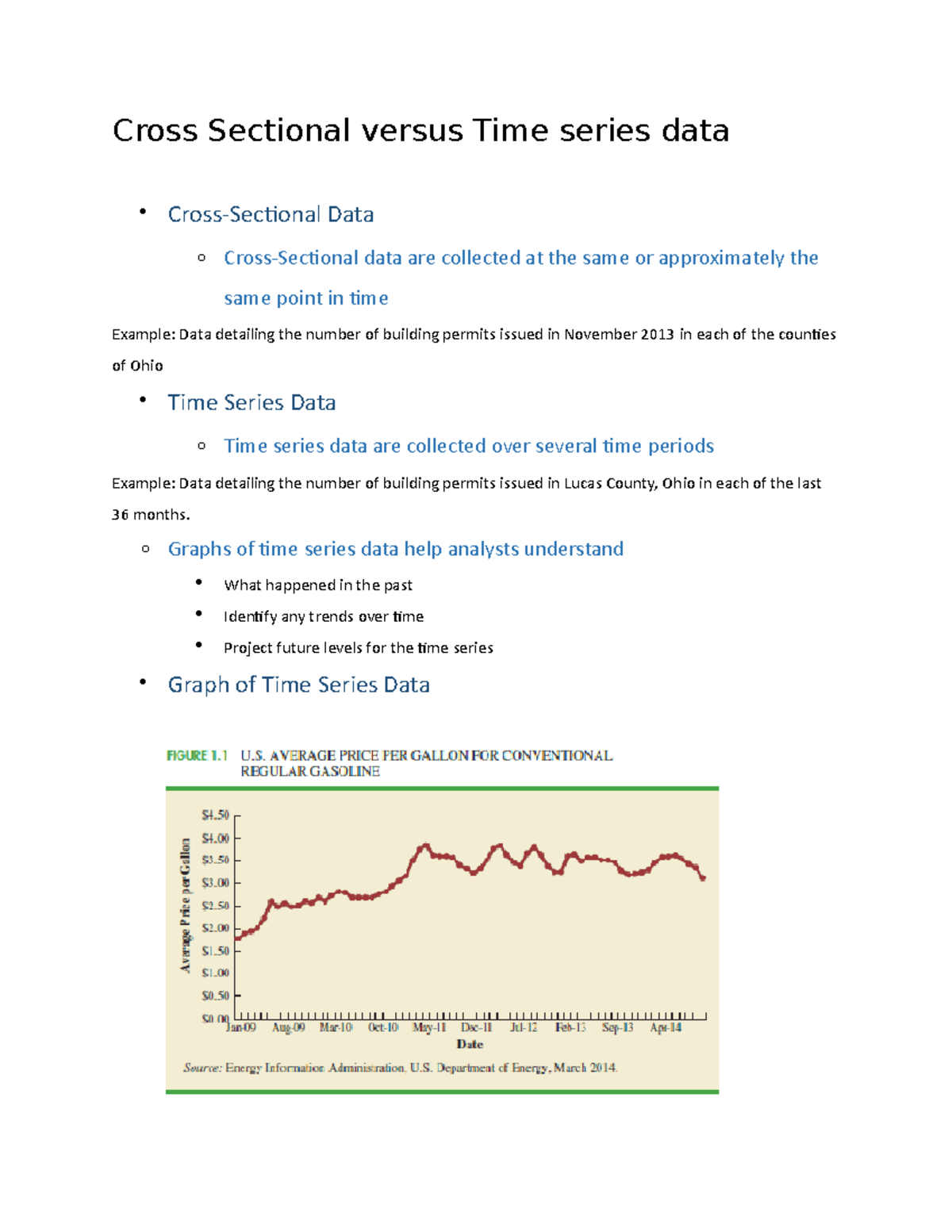 Cross Sectional Versus Time Series Data O Graphs Of Time Series Data