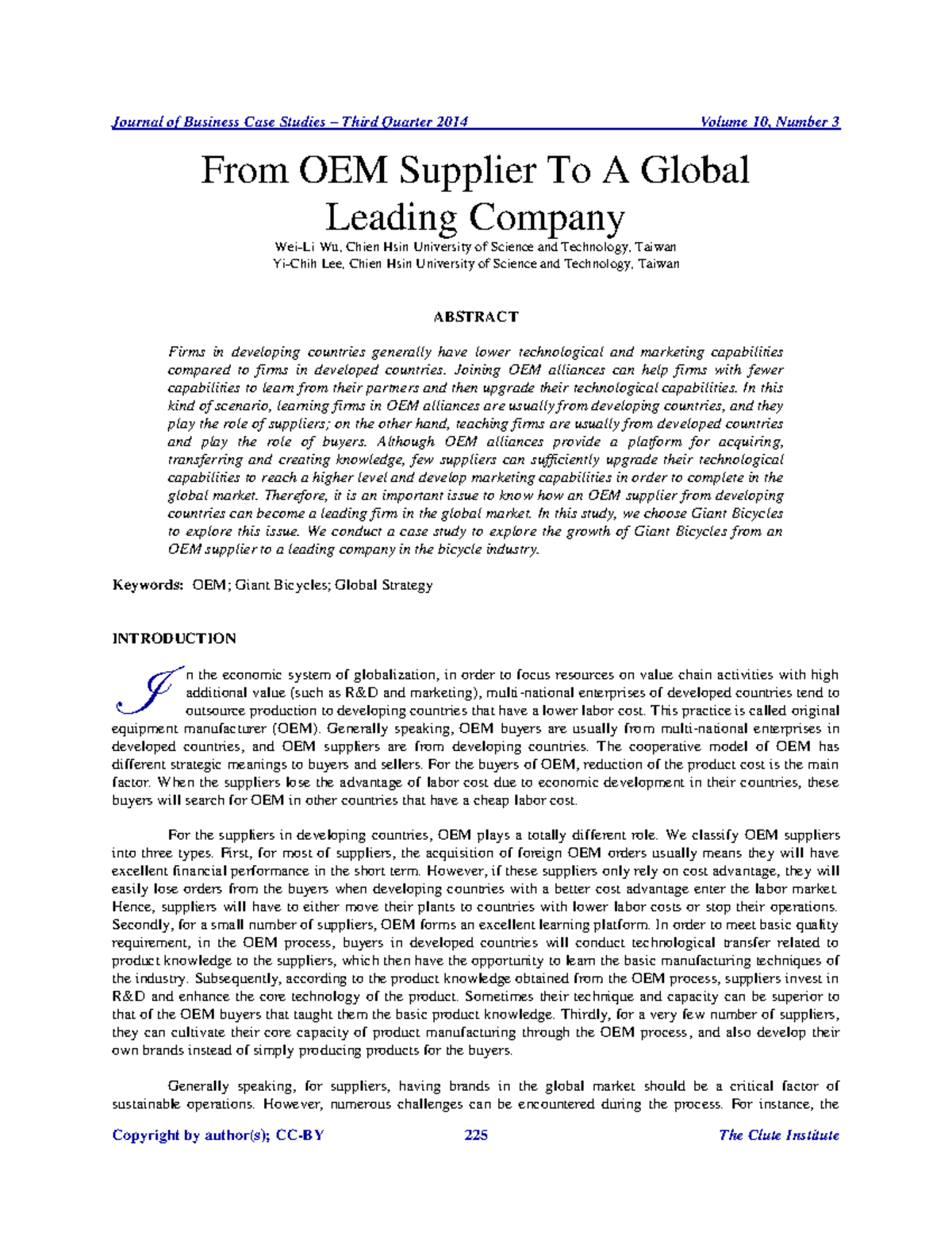 Case Study - Unit 8 - From OEM supplier to a global leading company ...