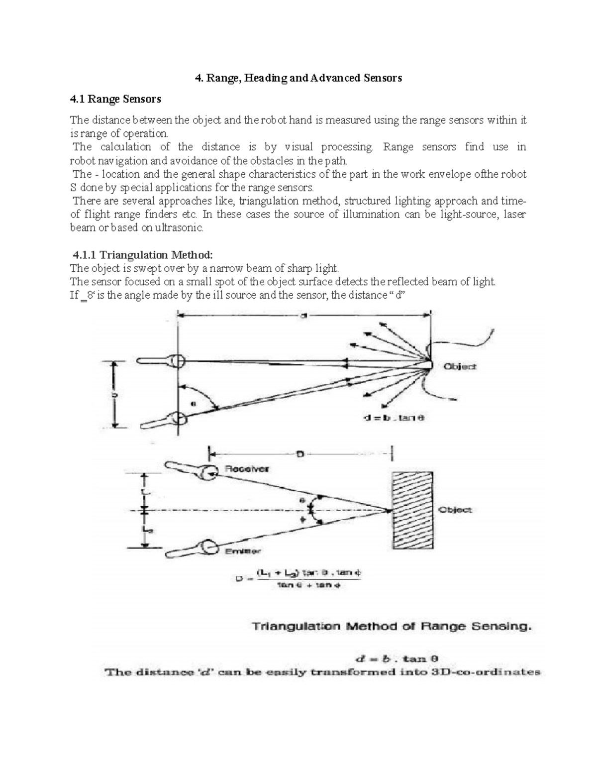 Unit 4. Range, Heading and Advanced Sensors - Range, Heading and ...