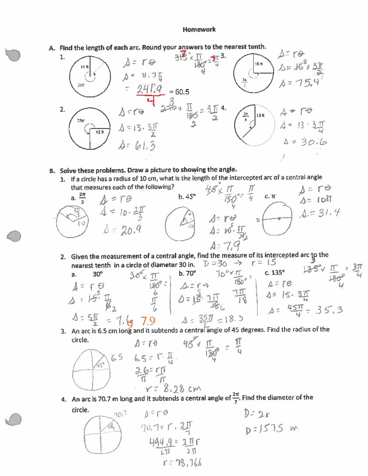 Arc+Length+of+Circle - MTE 3 - Studocu