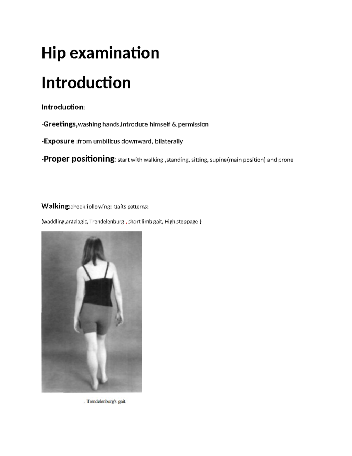 Hip exam - azaxaxax - Hip examination Introduction Introduction ...