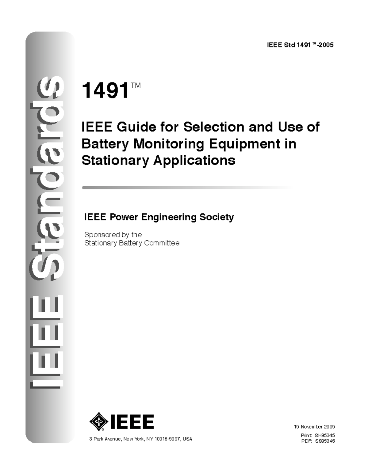 1491-2005 - referencia - baterías - IEEE Std 1491™- 1491 TM IEEE Guide ...