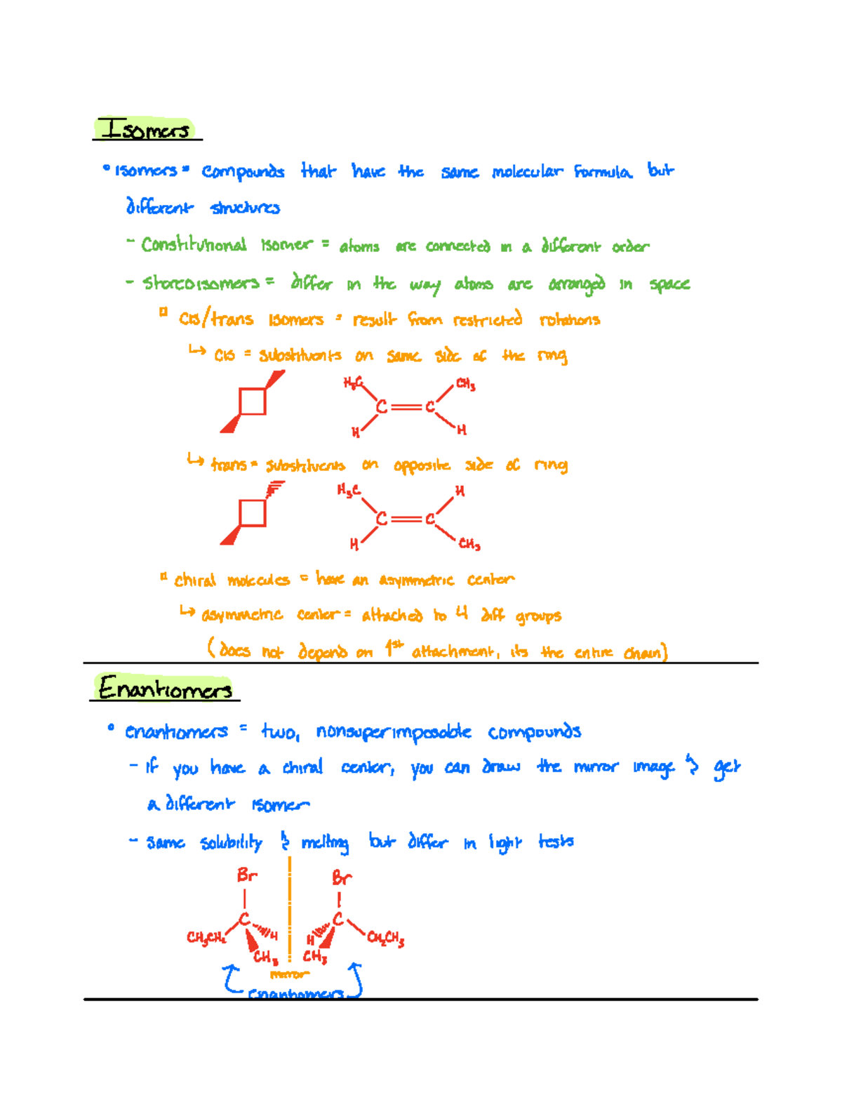 Chapter Six Study Guide - Isomers isomers compounds that have the same ...