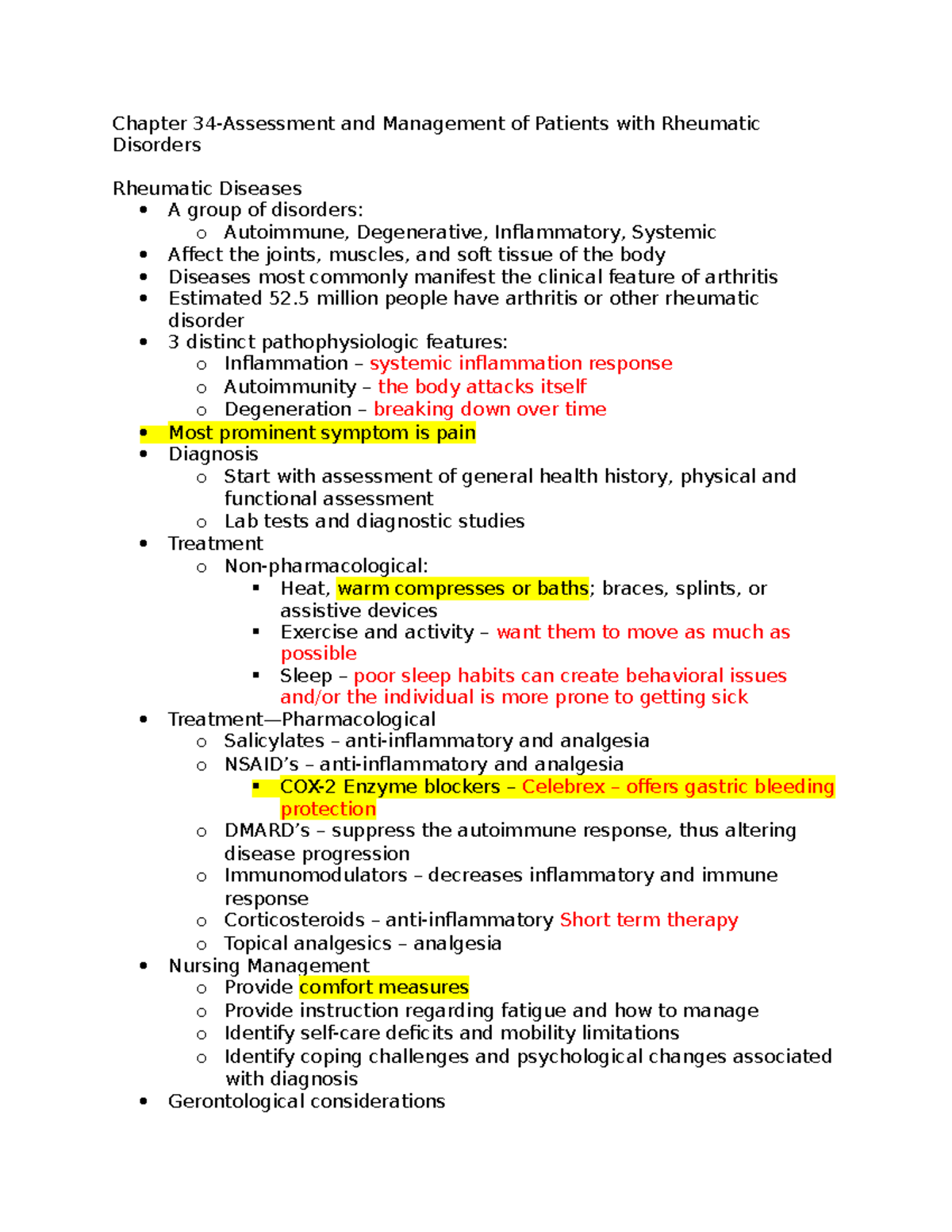 Chapter 34 outline - Chapter 34-Assessment and Management of Patients ...