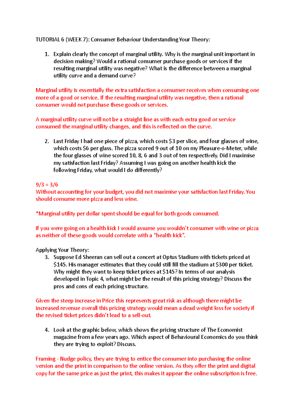 Tutorial 6 - TUTORIAL 6 (WEEK 7): Consumer Behaviour Understanding Your ...