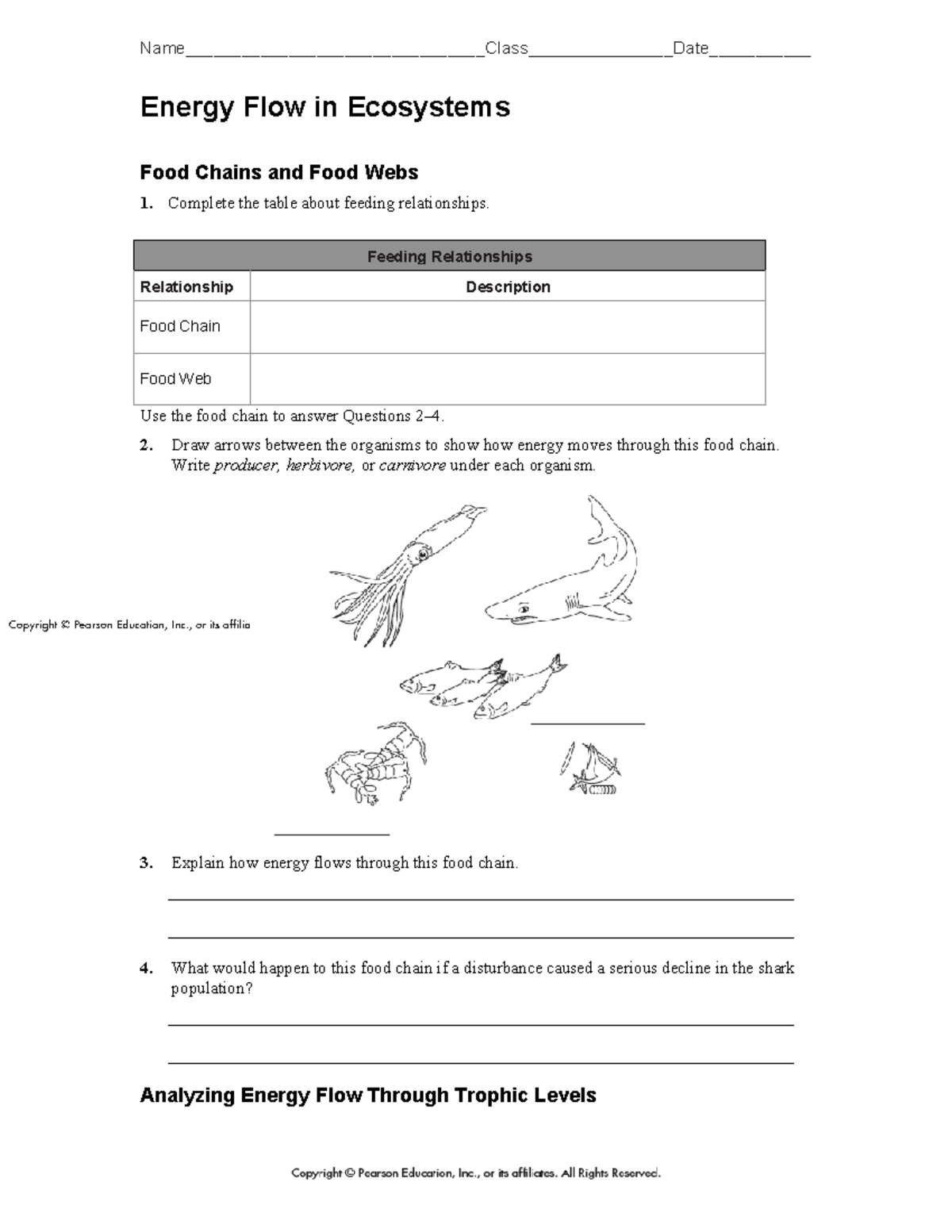 Ecology worksheet 2 - Name________________________________Class ...