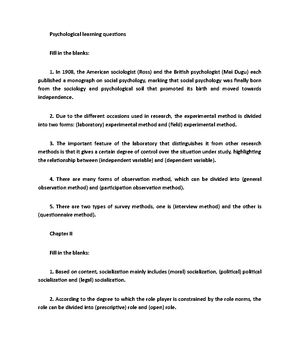 Learn about social psychology - "The so-called social psychology is the ...