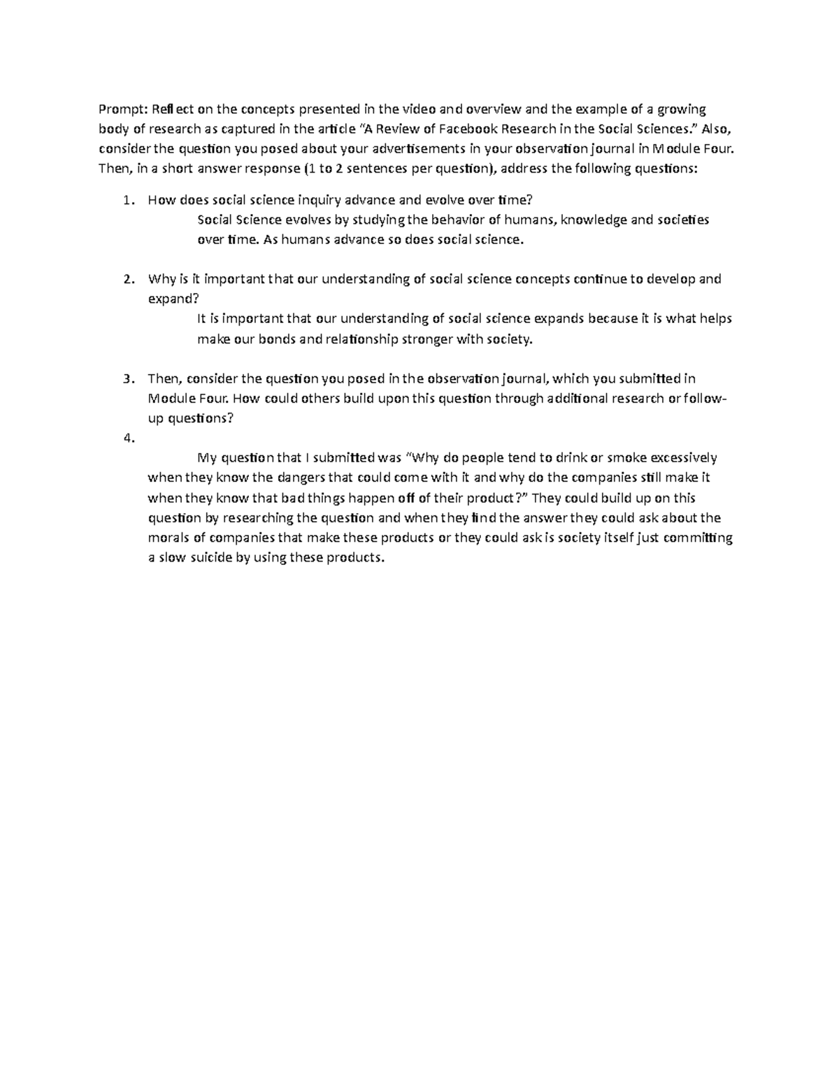 6-1 Short Answer: Chain of Inquiry Applied Social Sciences - SCS200 ...