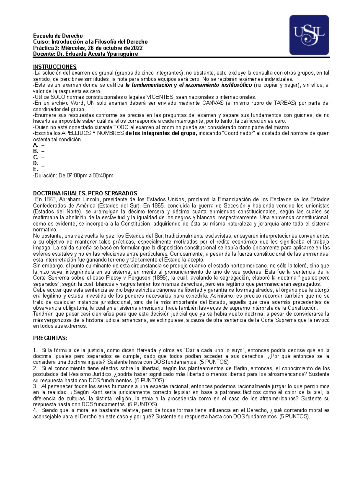 PR%C3%81 Ctica+3 - REDA - Escuela de Derecho Curso: Introducción a la ...