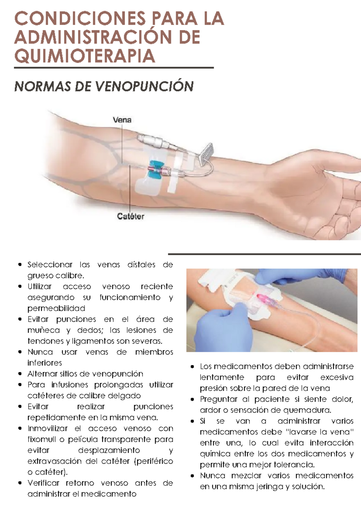 Normas de venopunción - informacion relevante para temas de ...