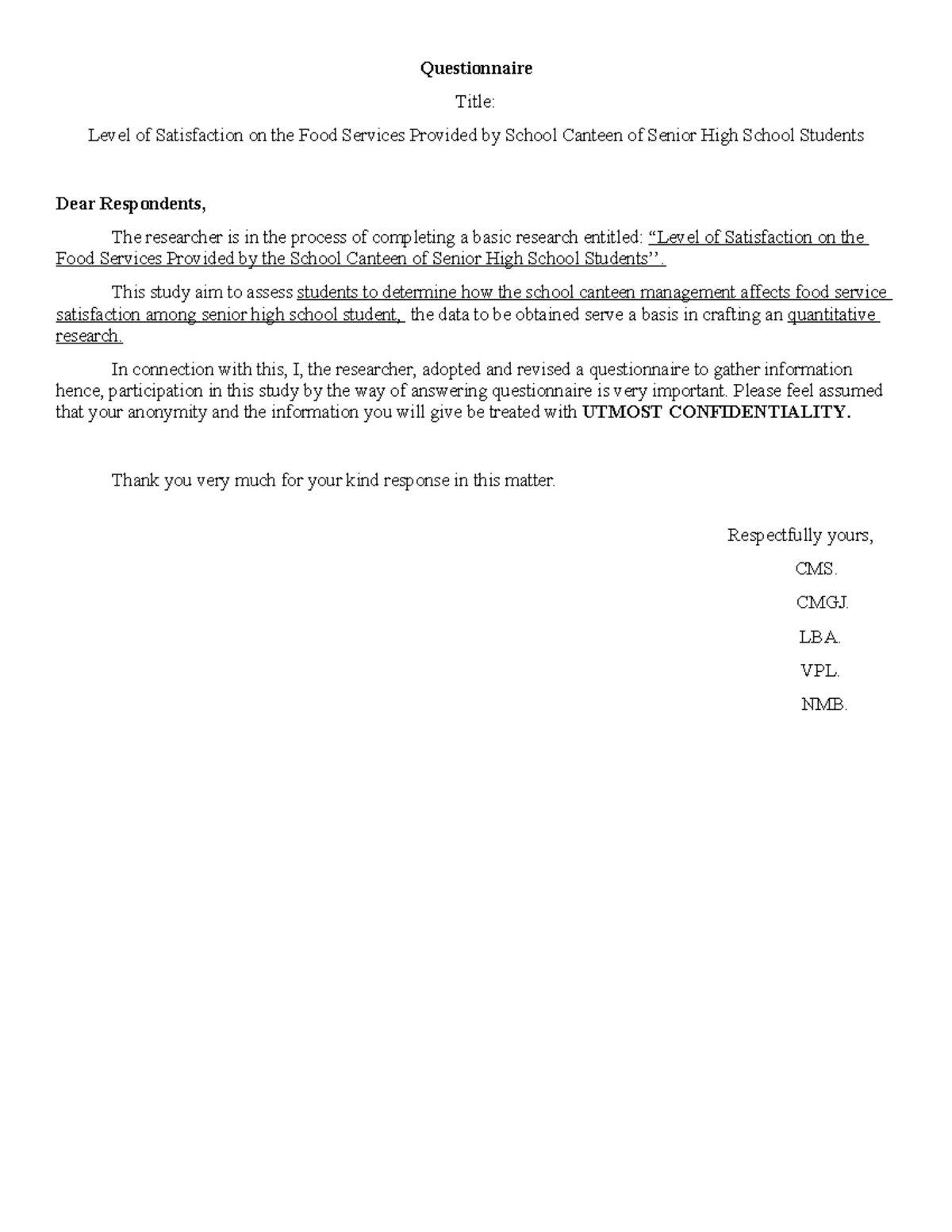 - Questionnaire PR2 - Im taking a course basic calculus - Questionnaire ...