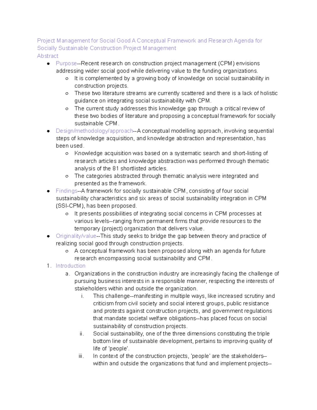 Module 5 Reading 2 - Project Management for Social Good A Conceptual ...