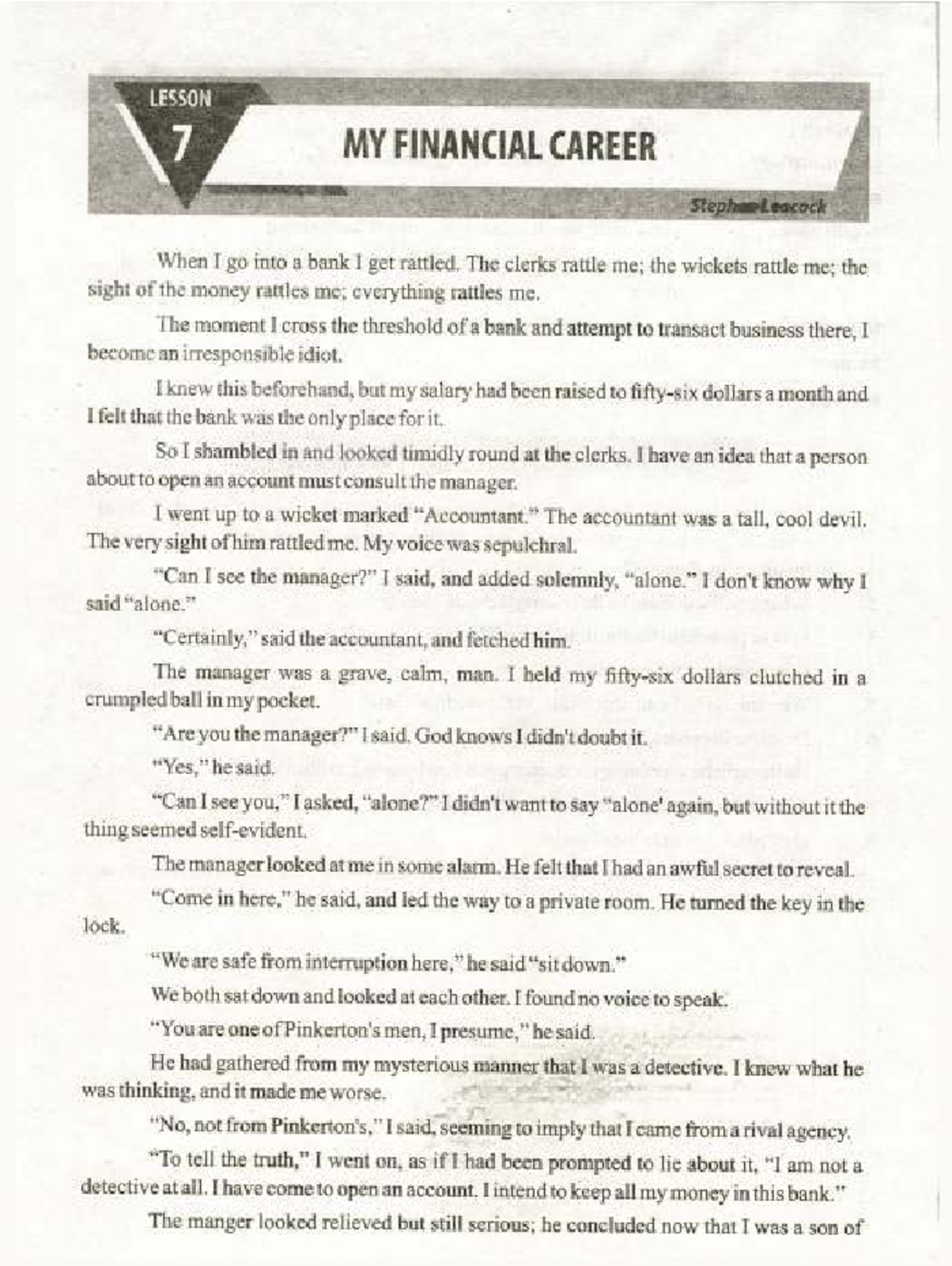 12th-class-Englis -chapter-7 - LESSON 7 MY FINANCIAL CAREER ...