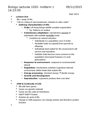 BIOL 1020 Lab 2 Handout - Lab 2: Quantitative Data Assigned Readings ...