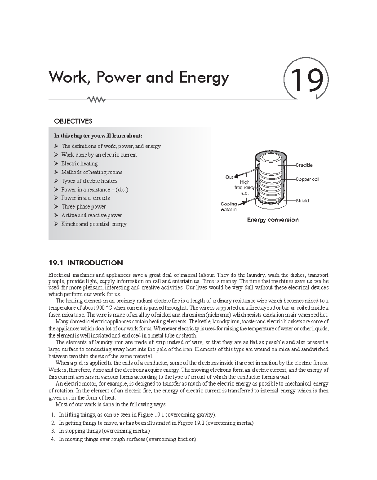 Module 19 - Notes - Work, Power and Energy 19 INTRODUCTION Electrical ...