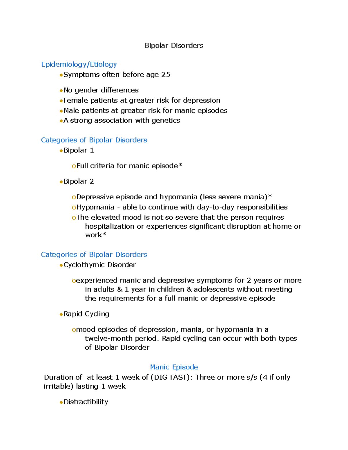 Bipolar Disorders - Bipolar Disorders Epidemiology/Etiology Symptoms ...