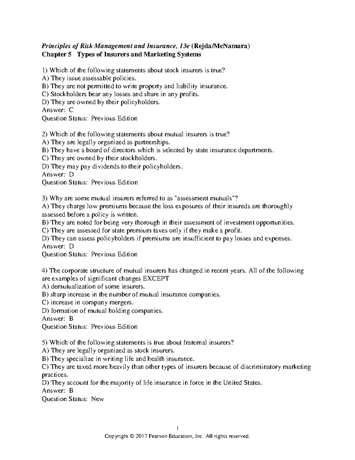 TIF-chapter 5 - Ghncss - 1 Principles of Risk Management and Insurance ...