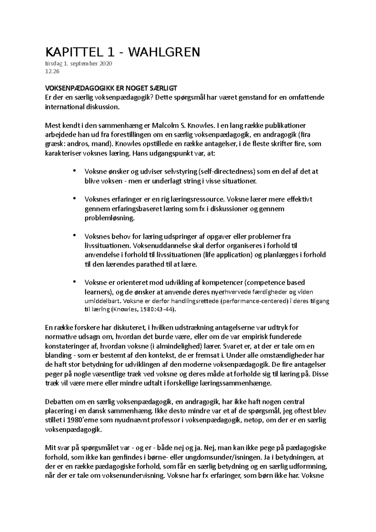 Kapittel 1 - Wahlgren - Pensumbok i VLR1000 - KAPITTEL 1 - WAHLGREN ...