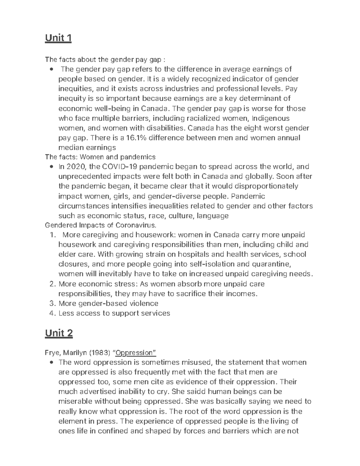 Unit 1 - unit 1 - 1. 2. 3. 4. Unit 1 The facts about the gender pay gap ...