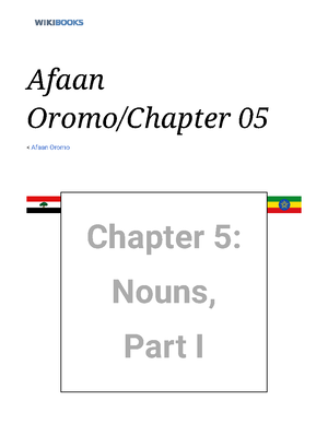 Afaan Oromo App D - Wikibooks, open books for an open world - Afaan Oromo/AppD