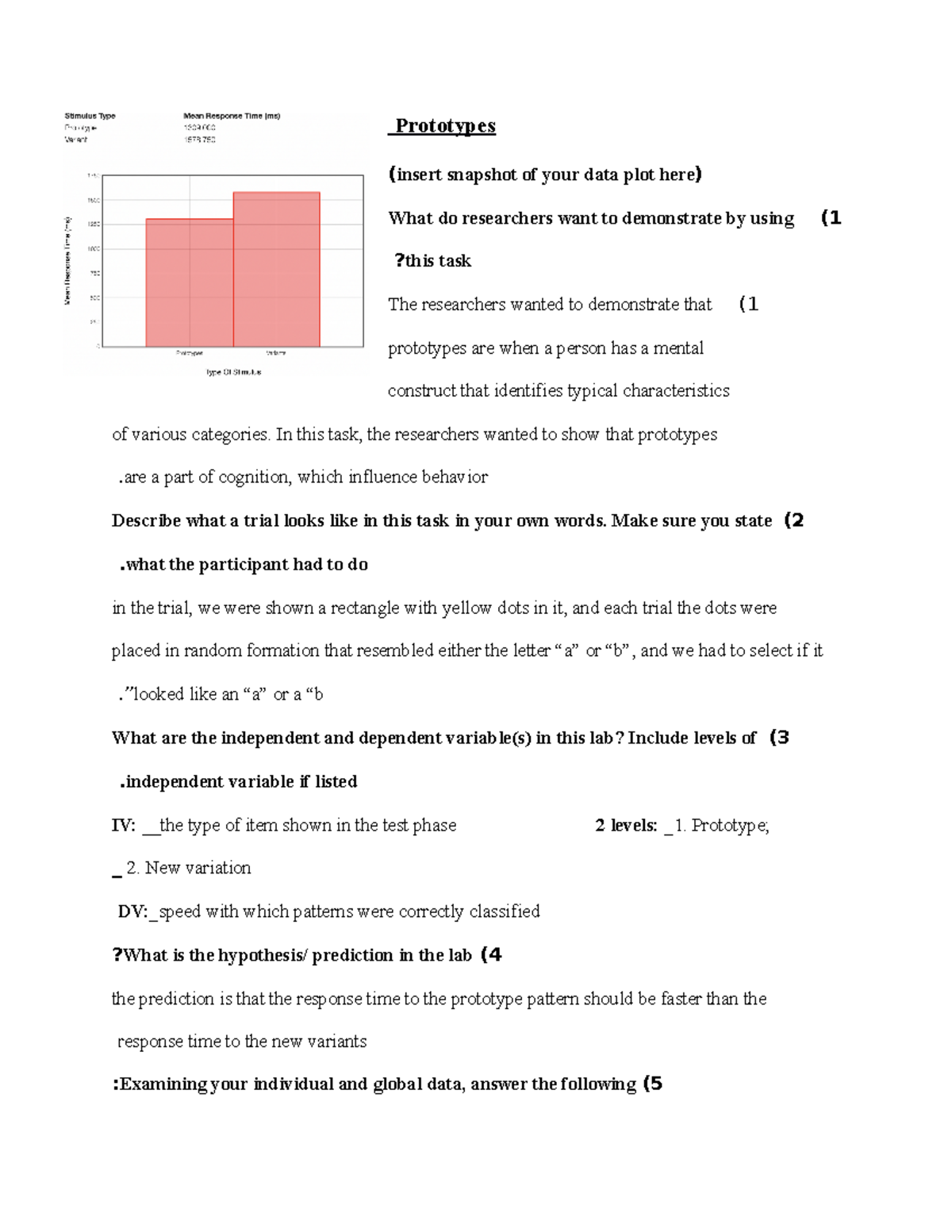 Lab Notes 6 - Prototypes (insert snapshot of your data plot here ) What ...