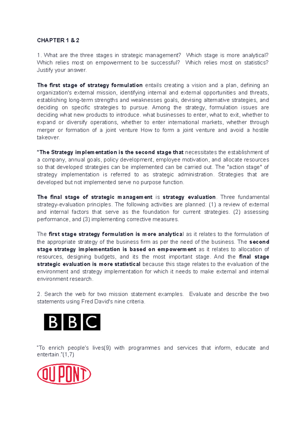 Strama act - ACtivity 1 - CHAPTER 1 & 2 What are the three stages in ...