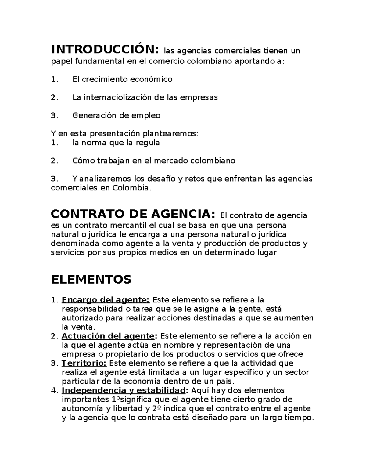 ExposicióN 2 - INTRODUCCIÓN: las agencias comerciales tienen un papel ...