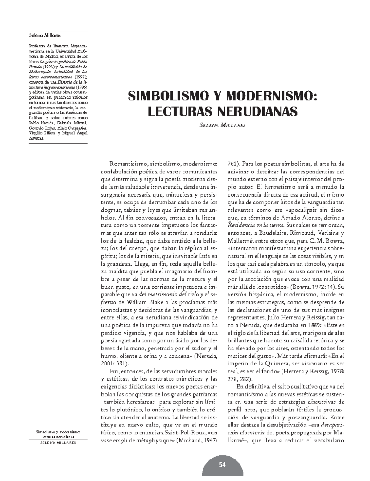Símbolismo Y Modernismo - Simbolismo y modernismo: lecturas nerudianas ...