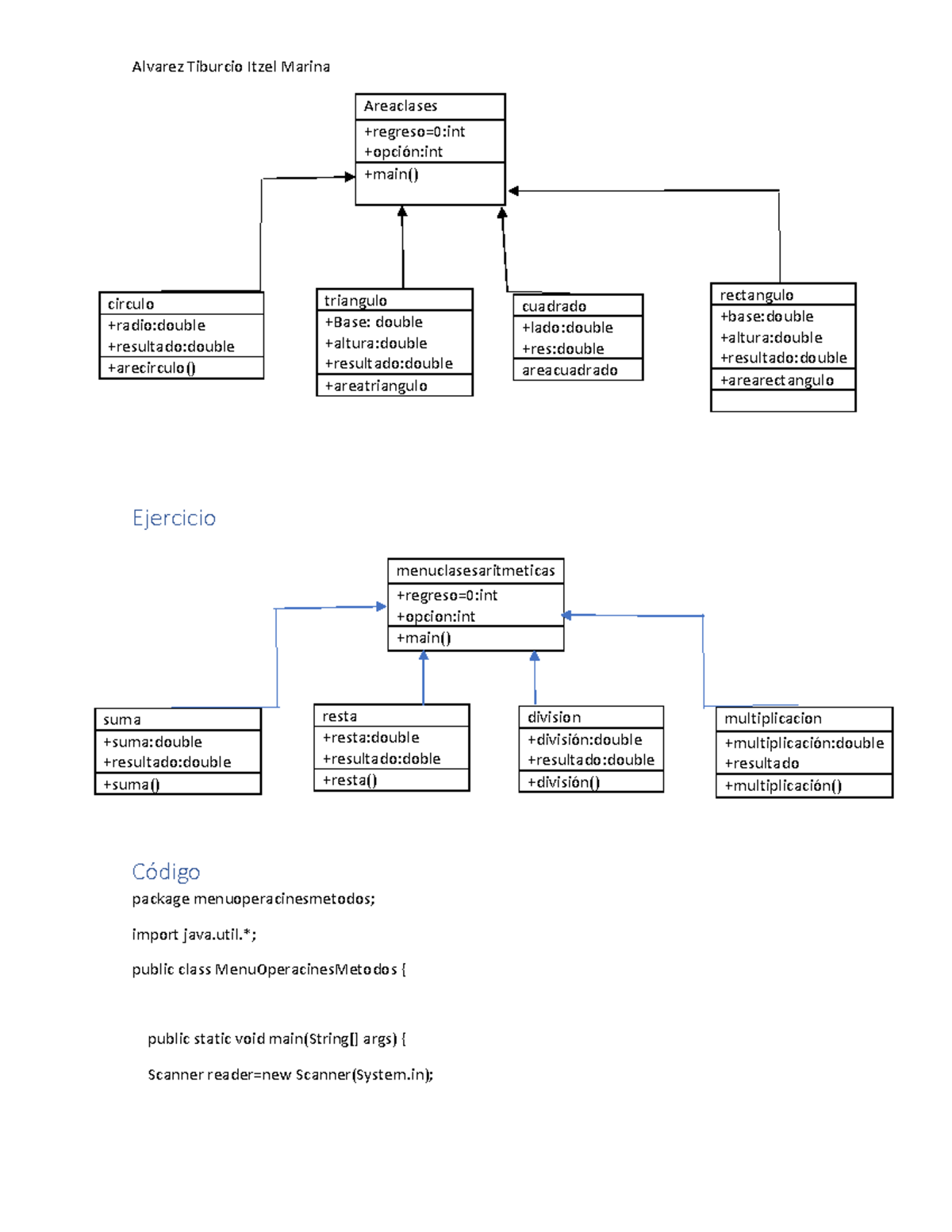 Operacionesaritmeticas - Ejercicio Código package menuoperacinesmetodos ...