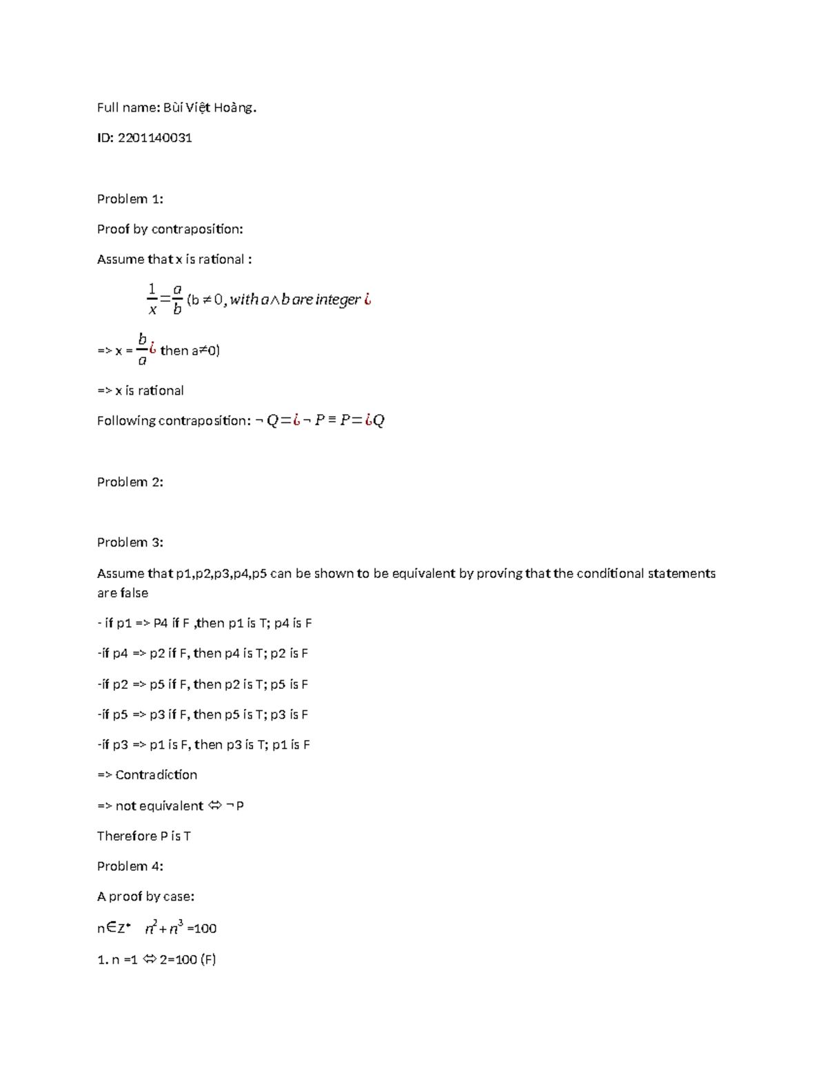 DMA- HW2 homework lecture - Full name: Bùi Việt Hoàng. ID: 2201140031 ...