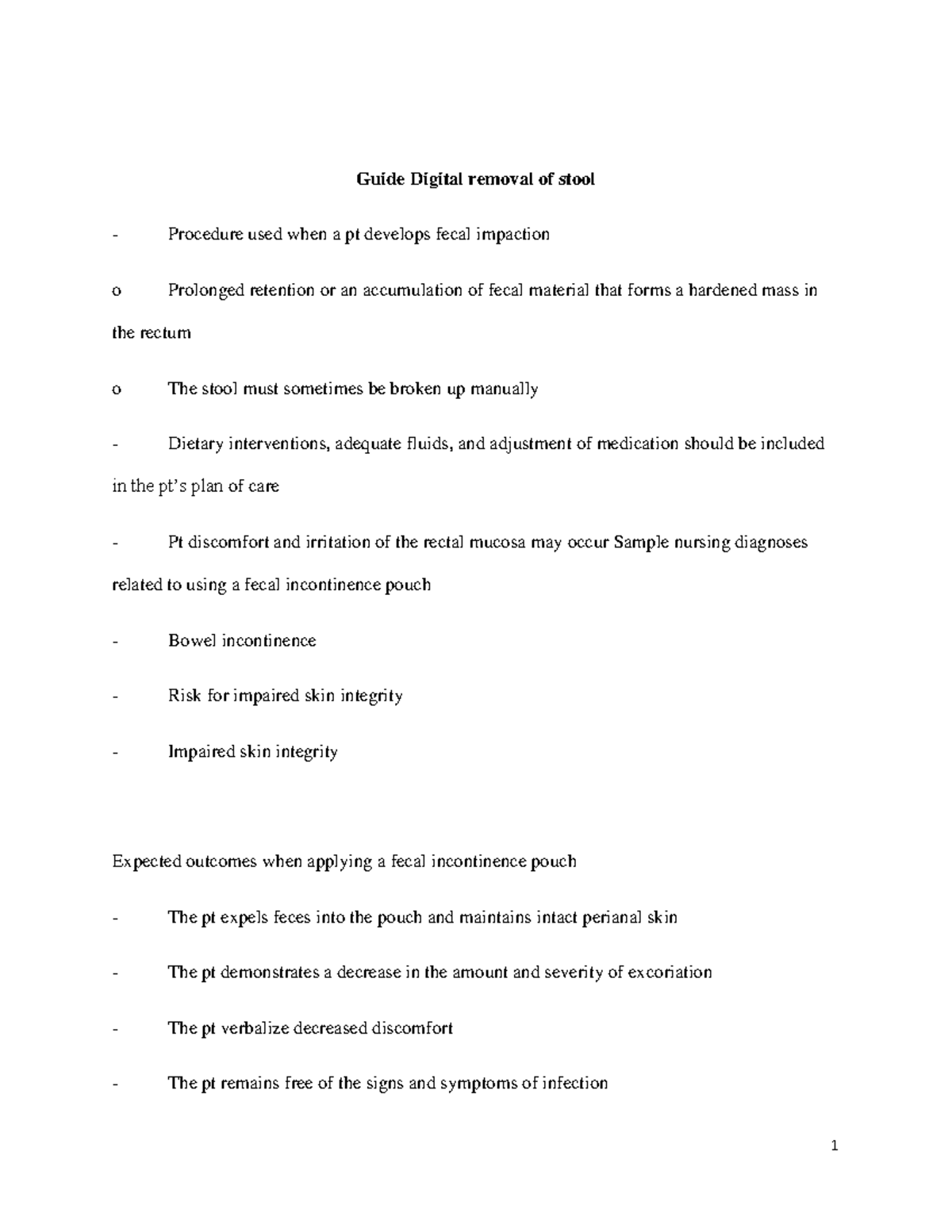 Guide Digital removal of stool - Guide Digital removal of stool ...